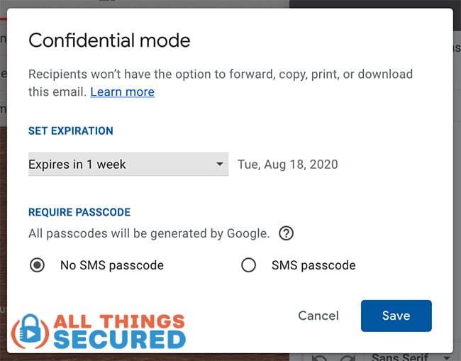 How to Use Gmail Confidential Mode (password-protect email)